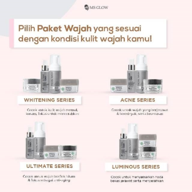 Produk Lengkap dari MS Glow Skincare BPOM dan Halal Bagi Kecantikan ...